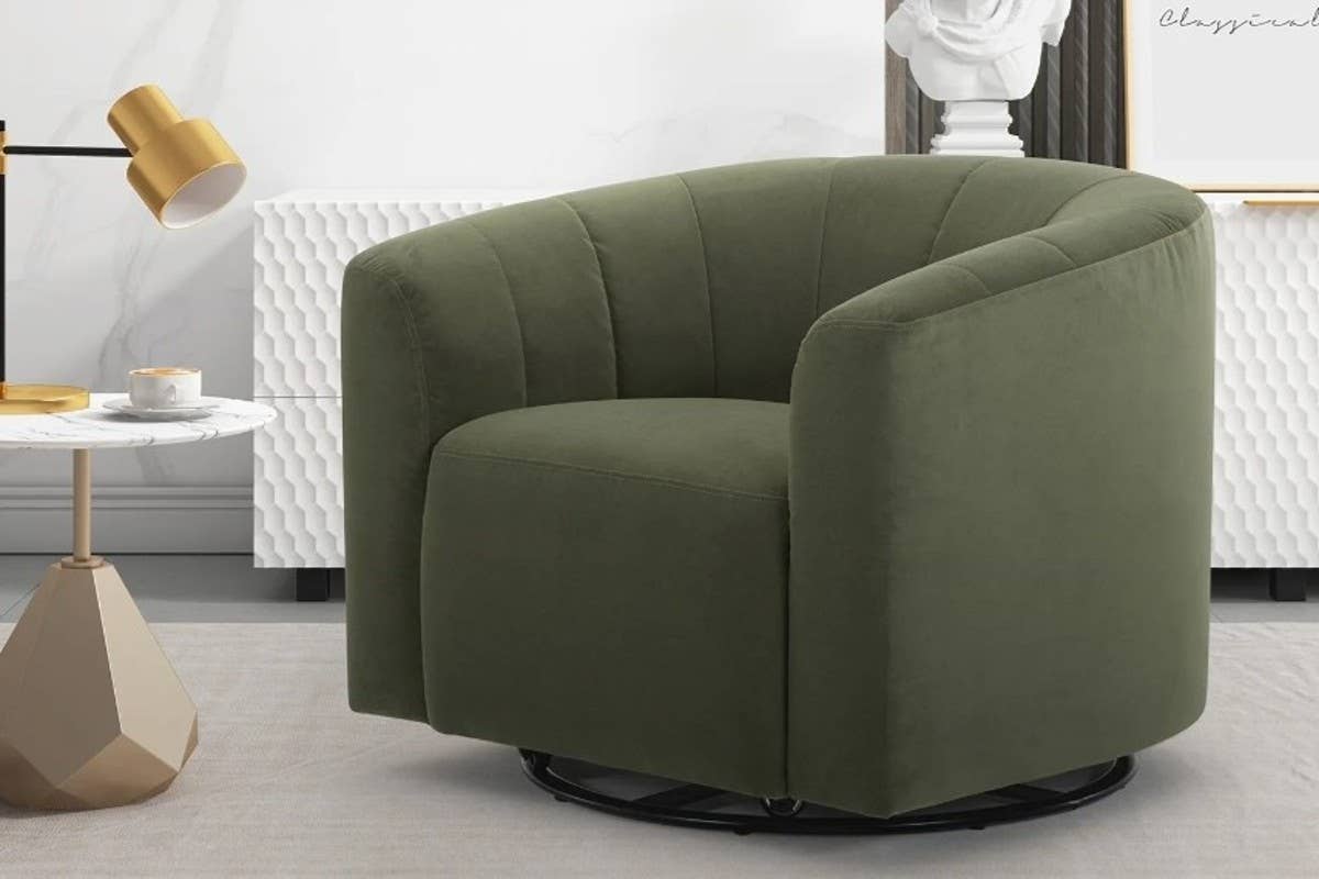 Walmart's Chic New Swivel Armchair Looks Just Like a Crate & Barrel ...