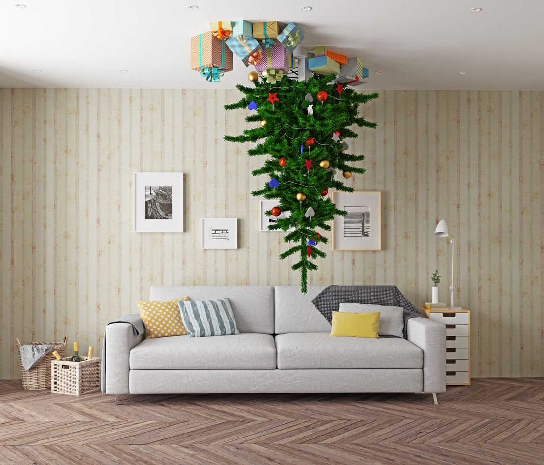 Upside Down Christmas Trees: How To Hang & Decorate Your Own
