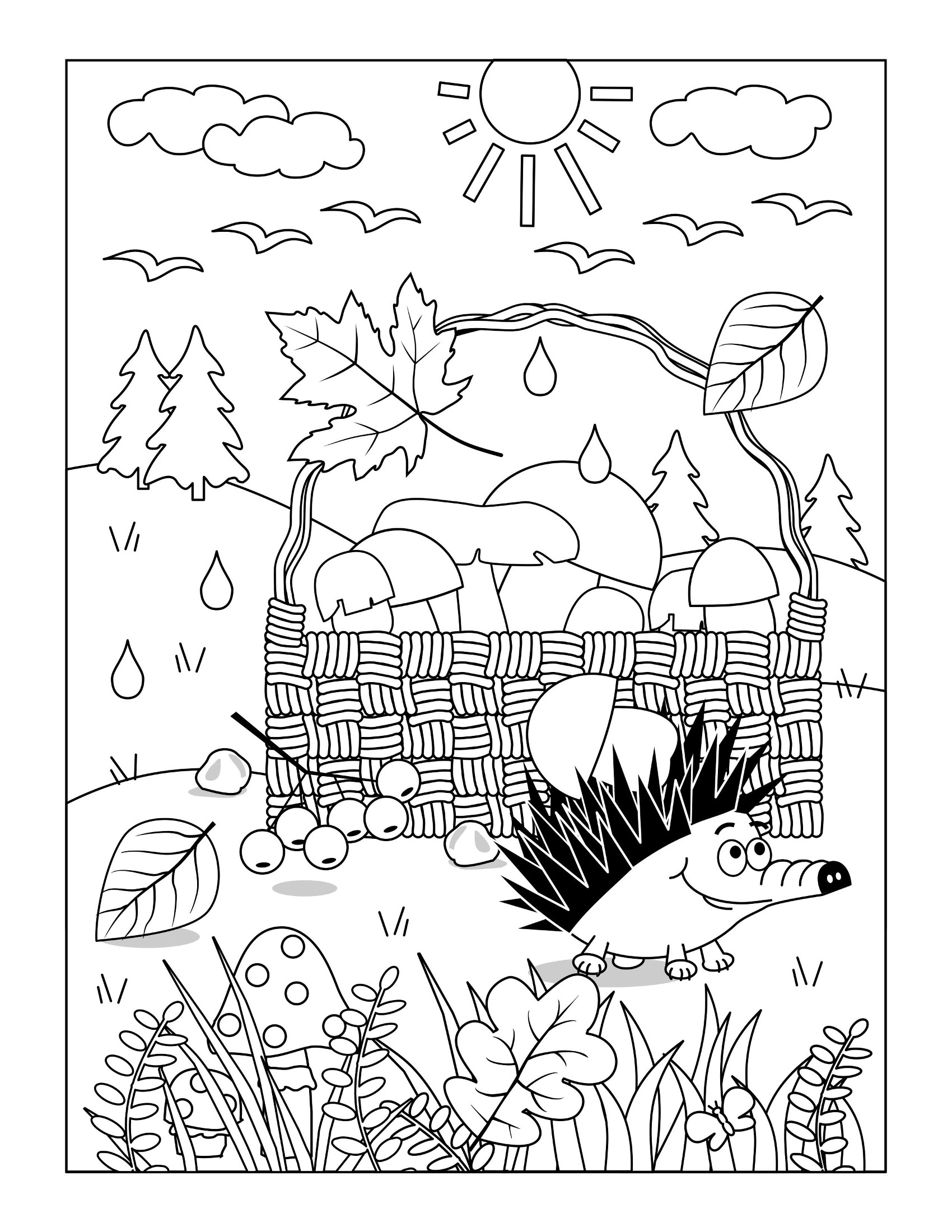 thanksgiving pre k coloring pages