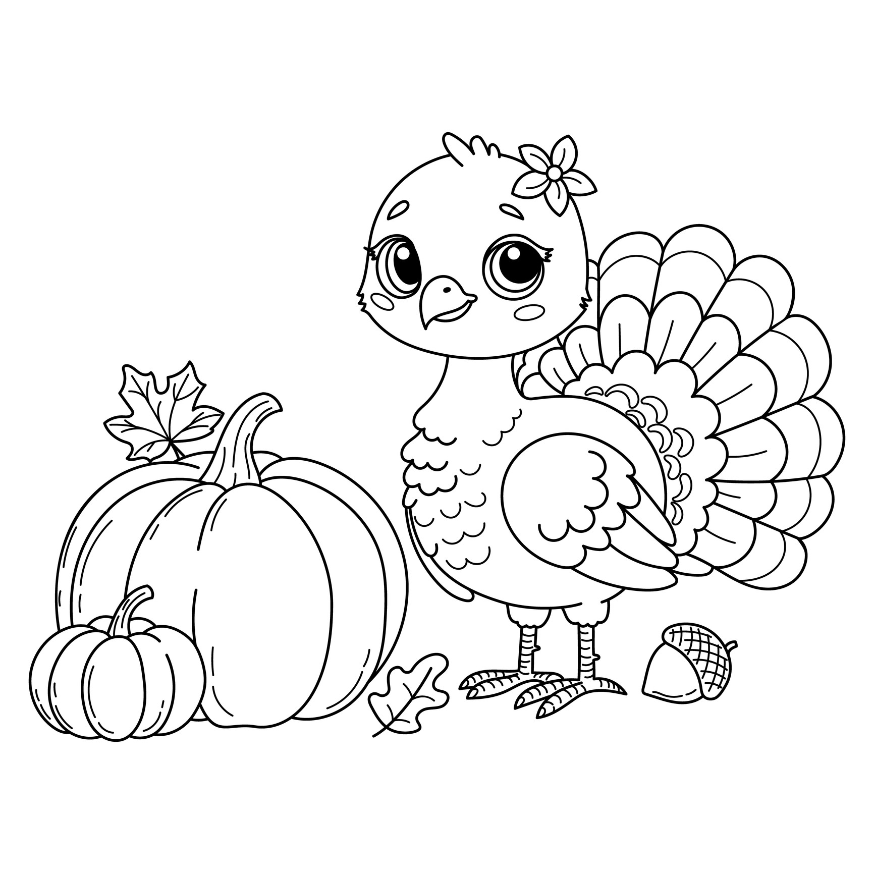 cute thanksgiving coloring pages