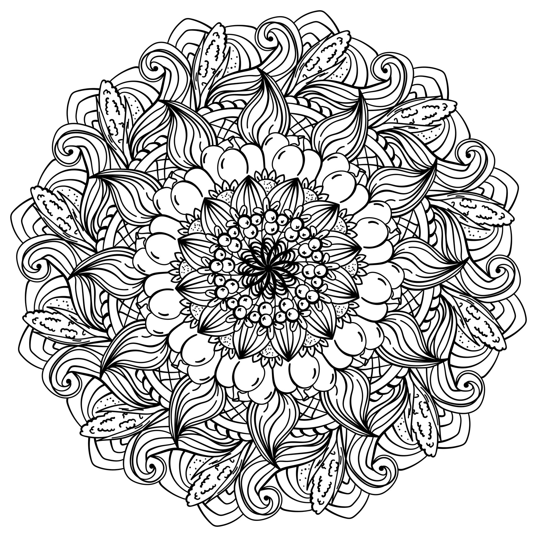 mandala thanksgiving coloring pages