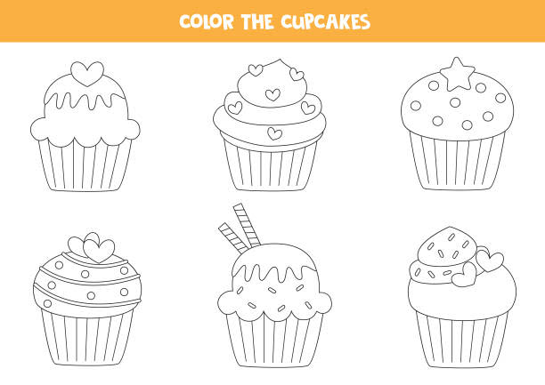 free printable coloring pages cupcakes