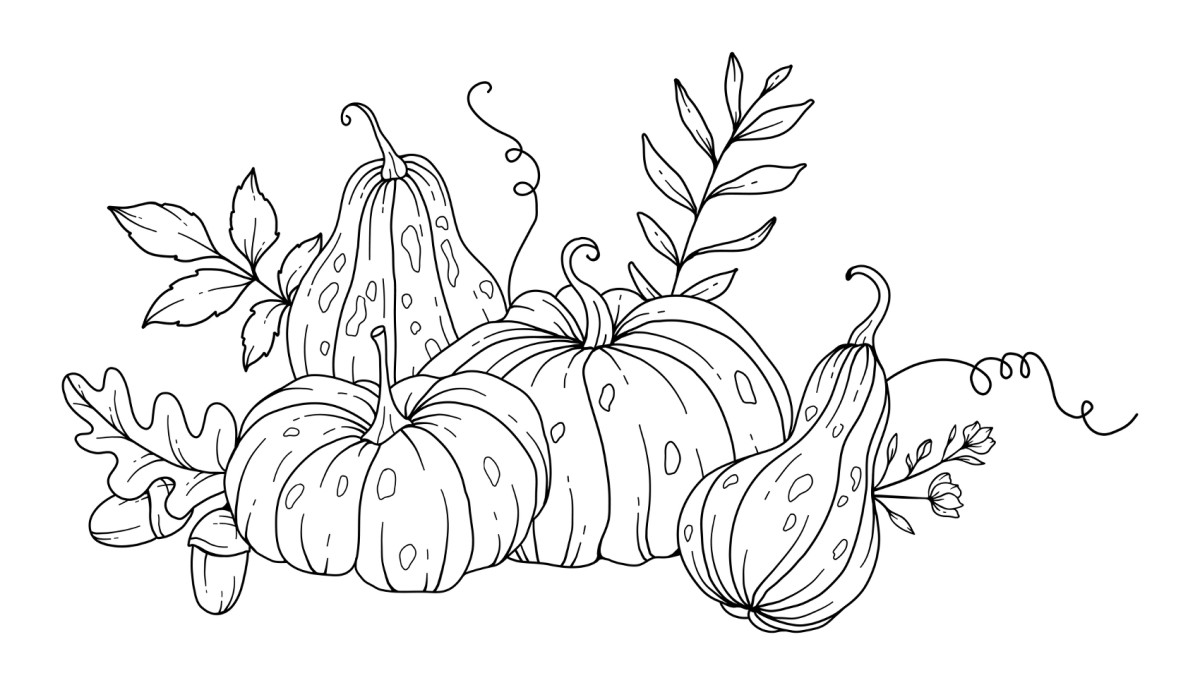 30 Thanksgiving Coloring Pages—Free Printables Kids and Adults Will ...