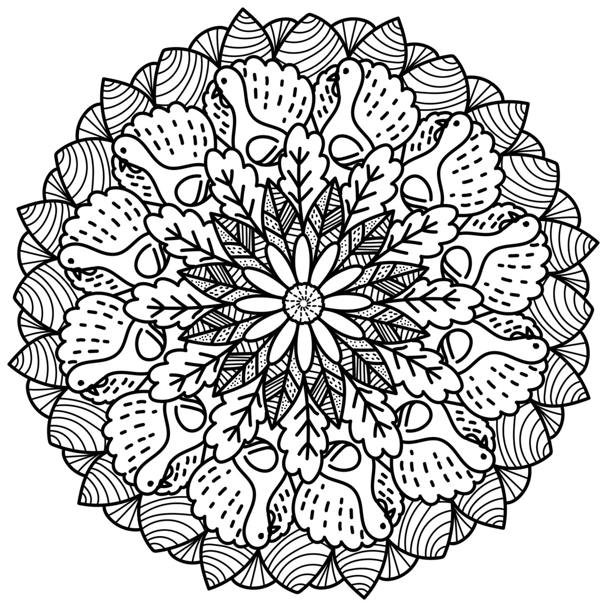 30 Thanksgiving Coloring Pages—Free Printables Kids and Adults Will ...