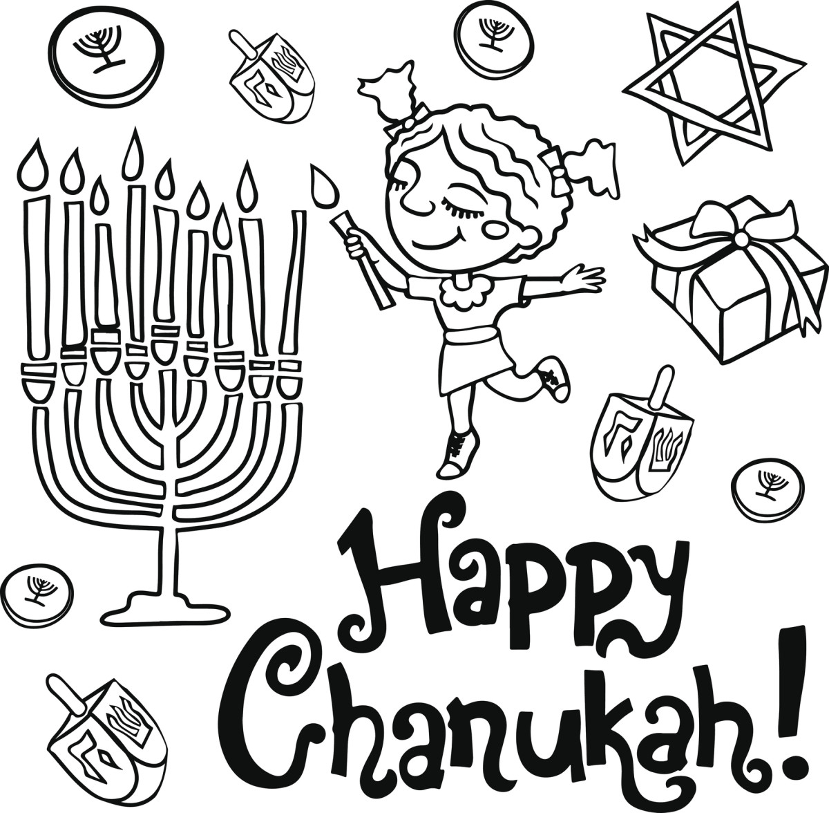 30 Free Hanukkah Coloring Pages for the Whole Family - Parade Home & Garden