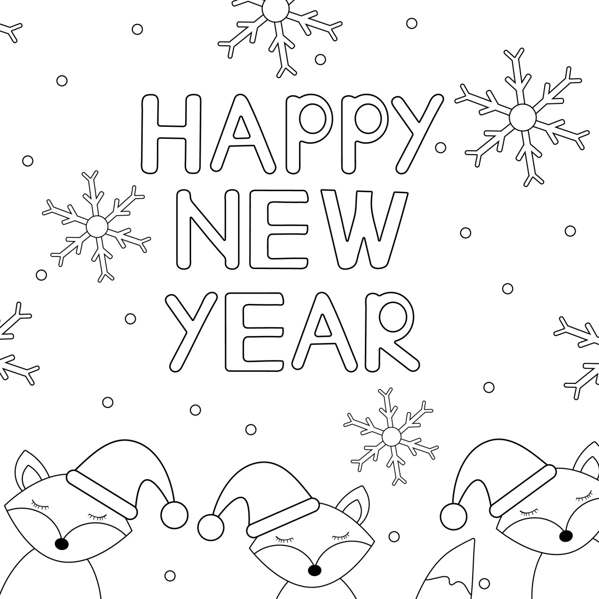 25 New Year's Coloring Pages for 2025 - Parade Home & Garden