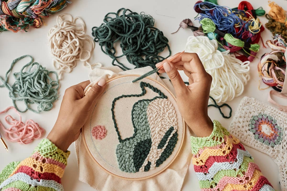 This DIY Embroidered Desk Chair Is Home Office Goals - Parade Home & Garden