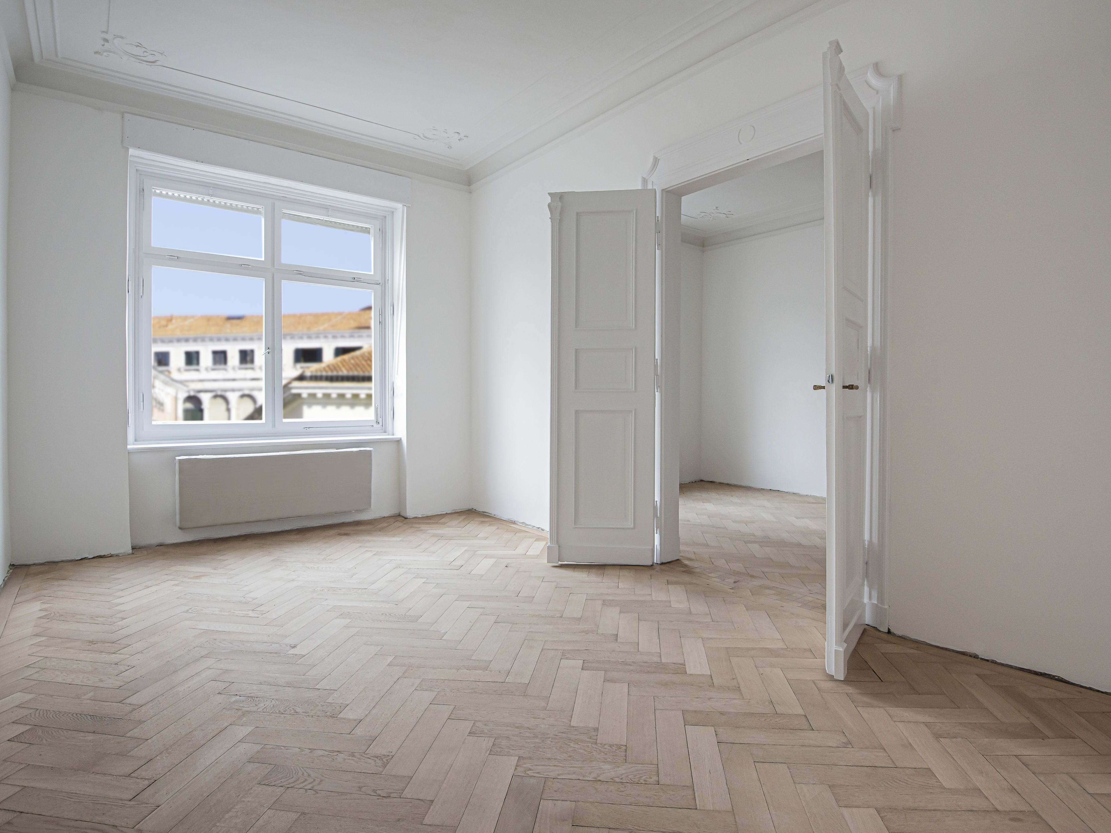 Family Stains Herring Bone Floors a 'Controversial' Color - Parade Home ...