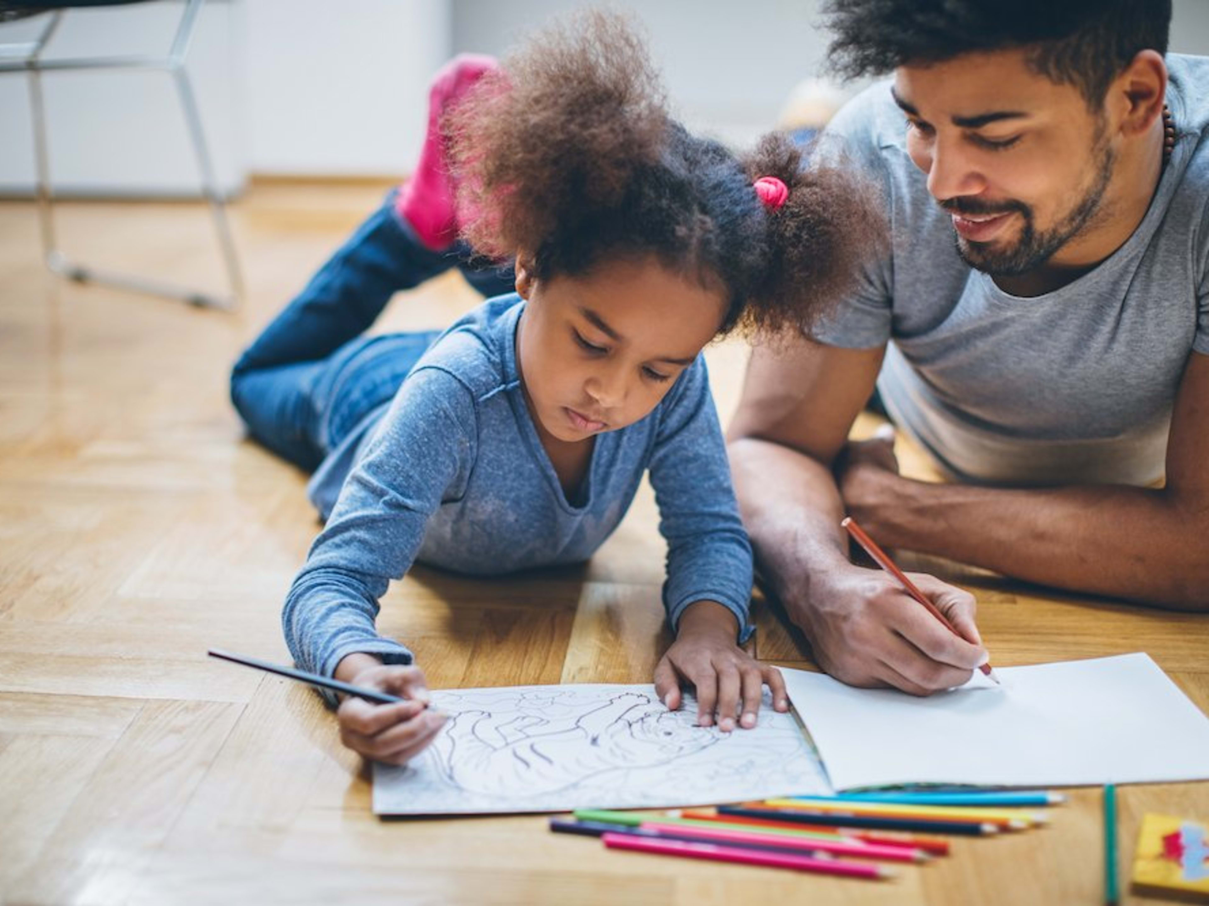 children write coloring pages