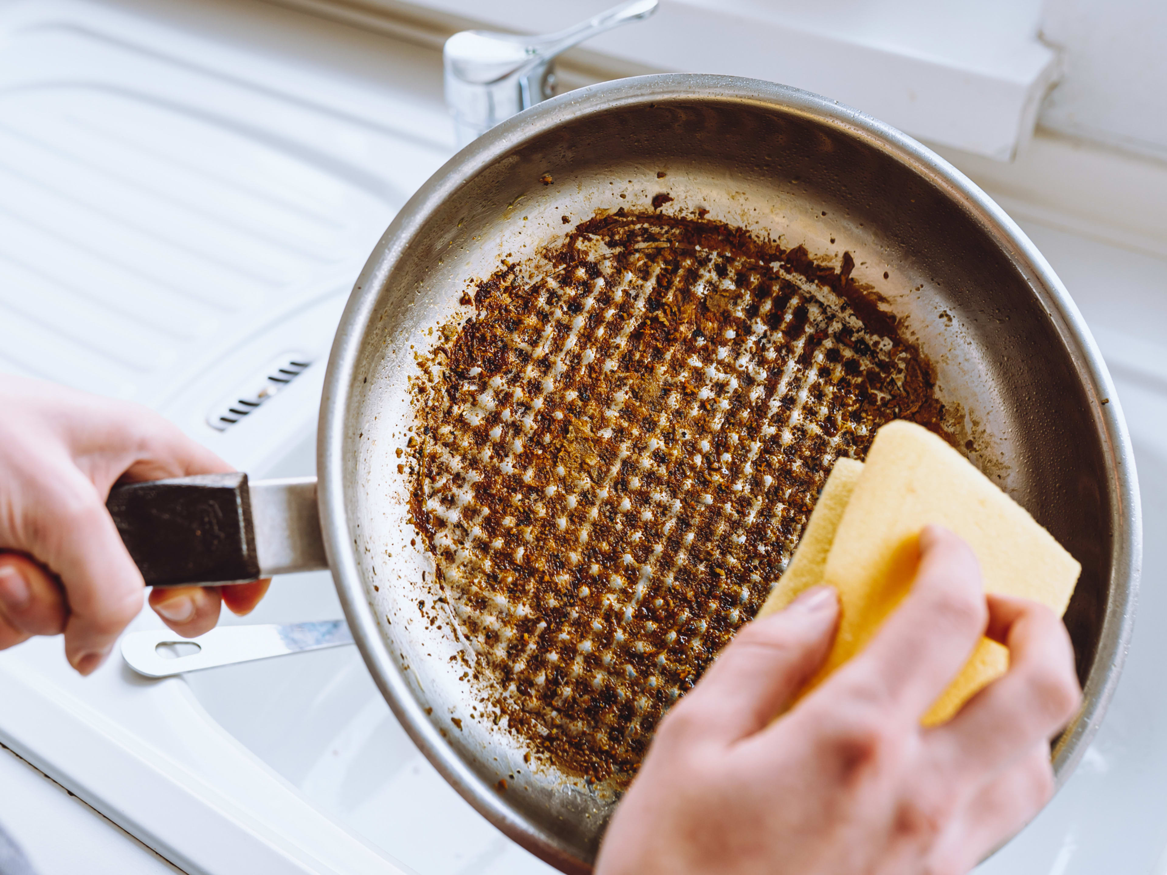 If Your Pans Are Covered In Grime, Use This Easy Hack