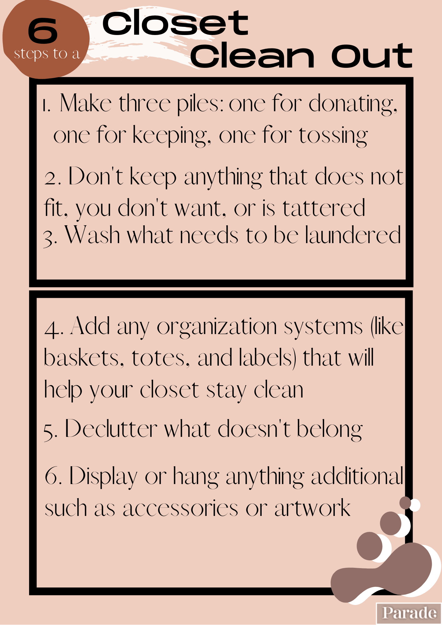 10 Printable Closet Cleaning Guides — Closet Cleaning Tips - Parade ...