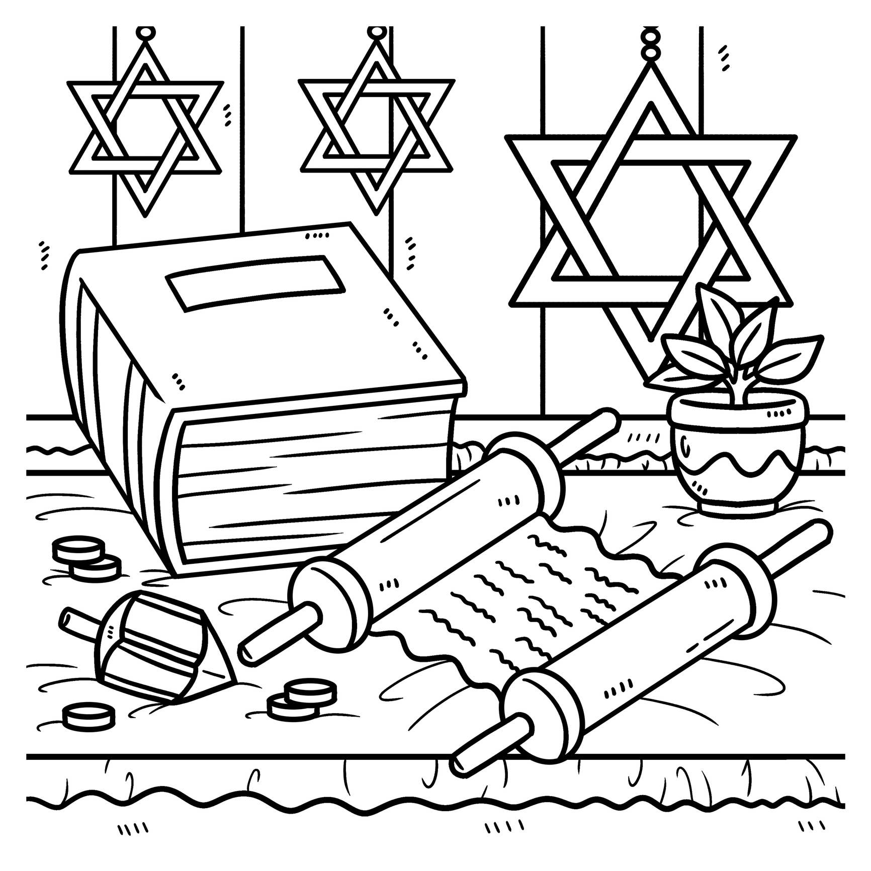 30 Free Hanukkah Coloring Pages for the Whole Family - Parade Home & Garden
