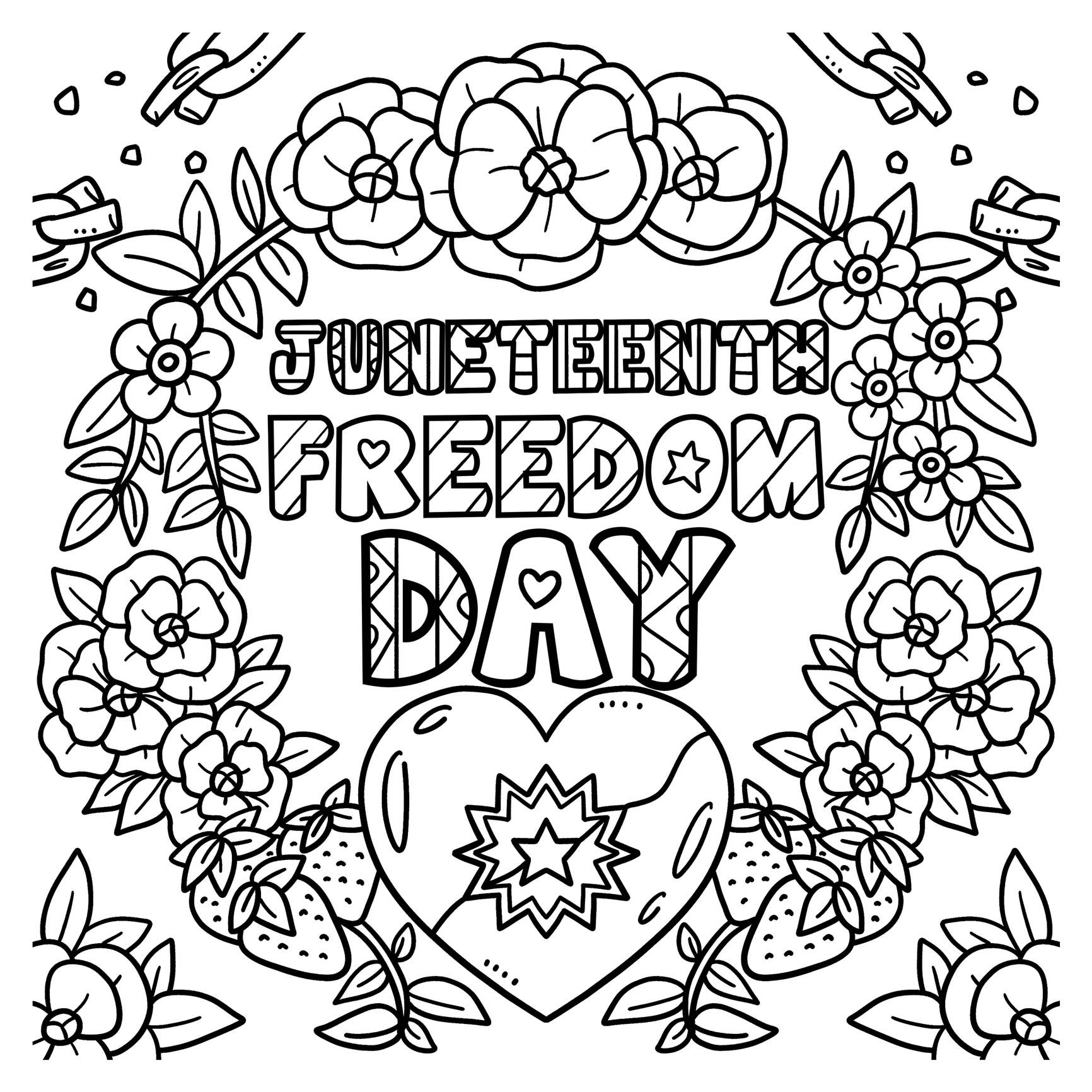 19 Juneteenth Coloring Pages - Parade Home & Garden