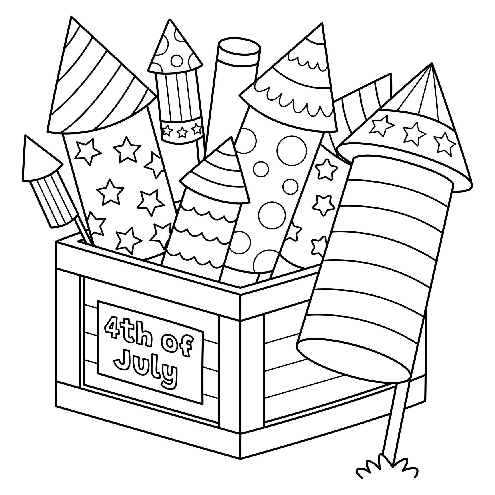 20 Fourth of July Coloring Pages - Parade Home & Garden