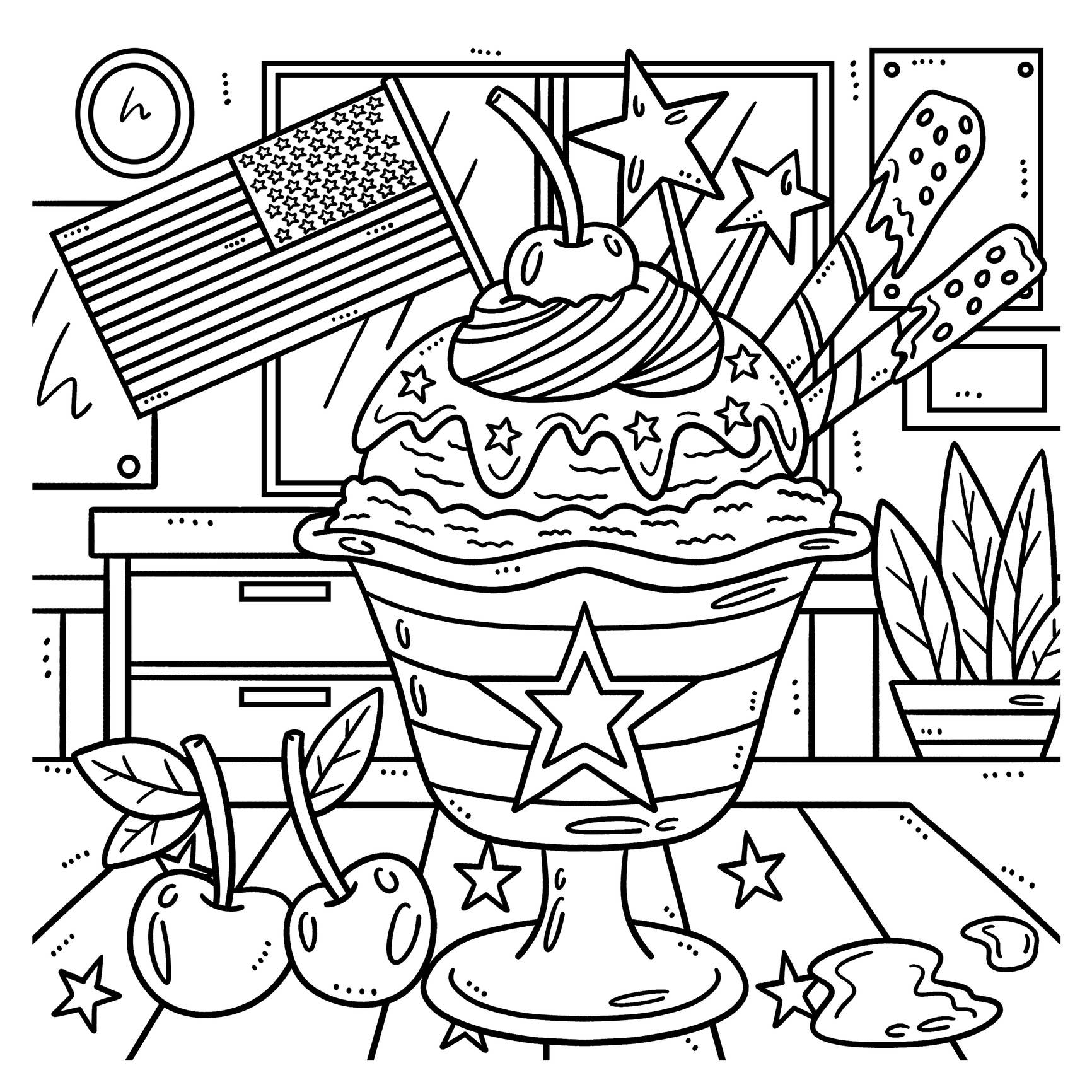 20 Fourth of July Coloring Pages - Parade Home & Garden