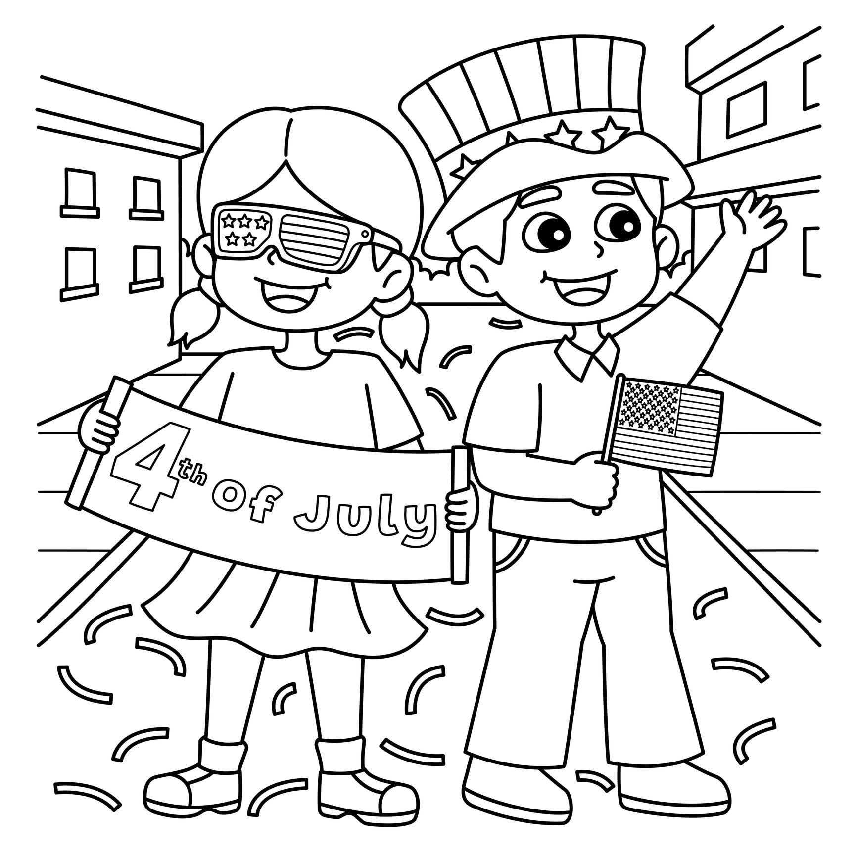 20 Fourth of July Coloring Pages - Parade Home & Garden
