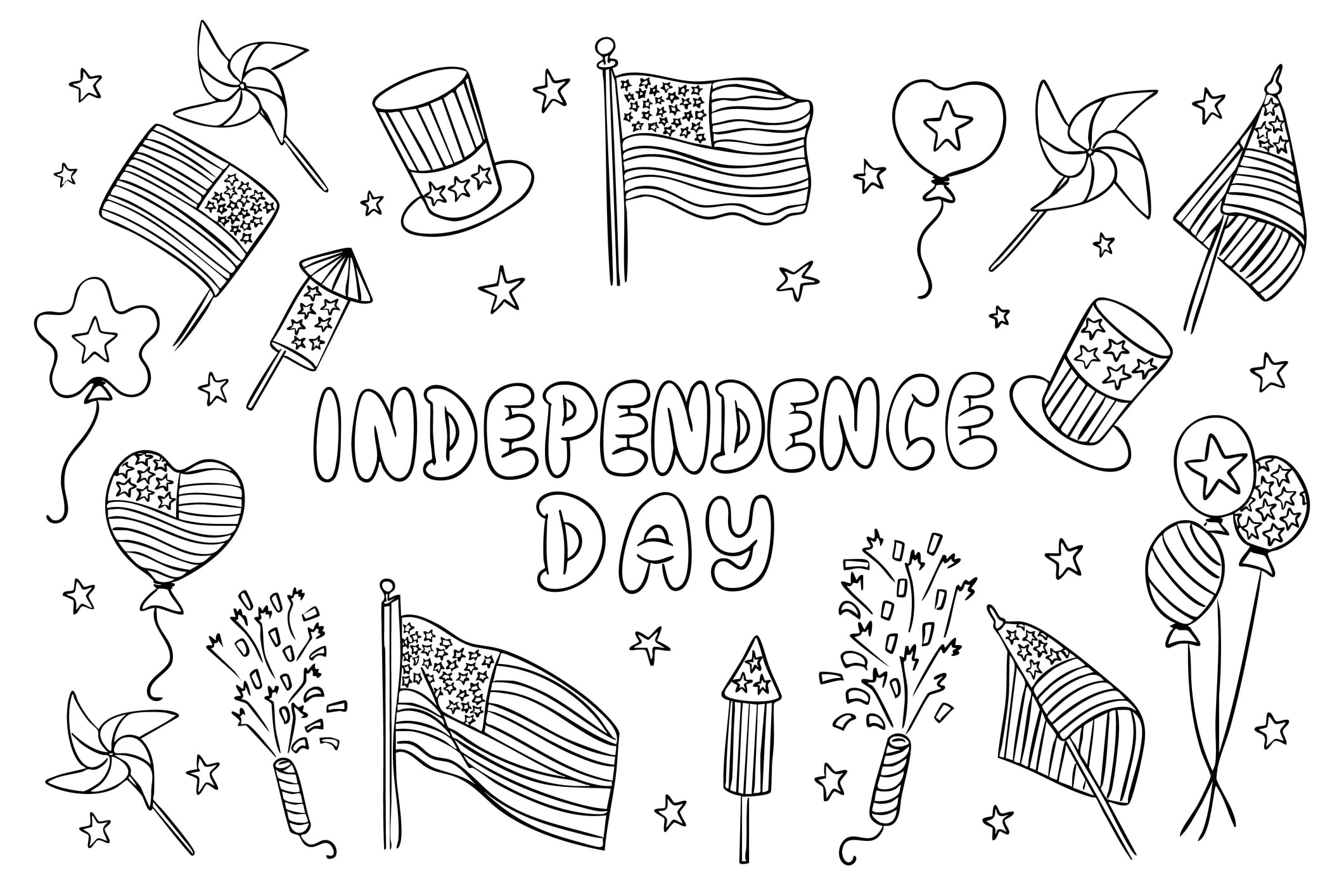 20 Fourth of July Coloring Pages - Parade Home & Garden