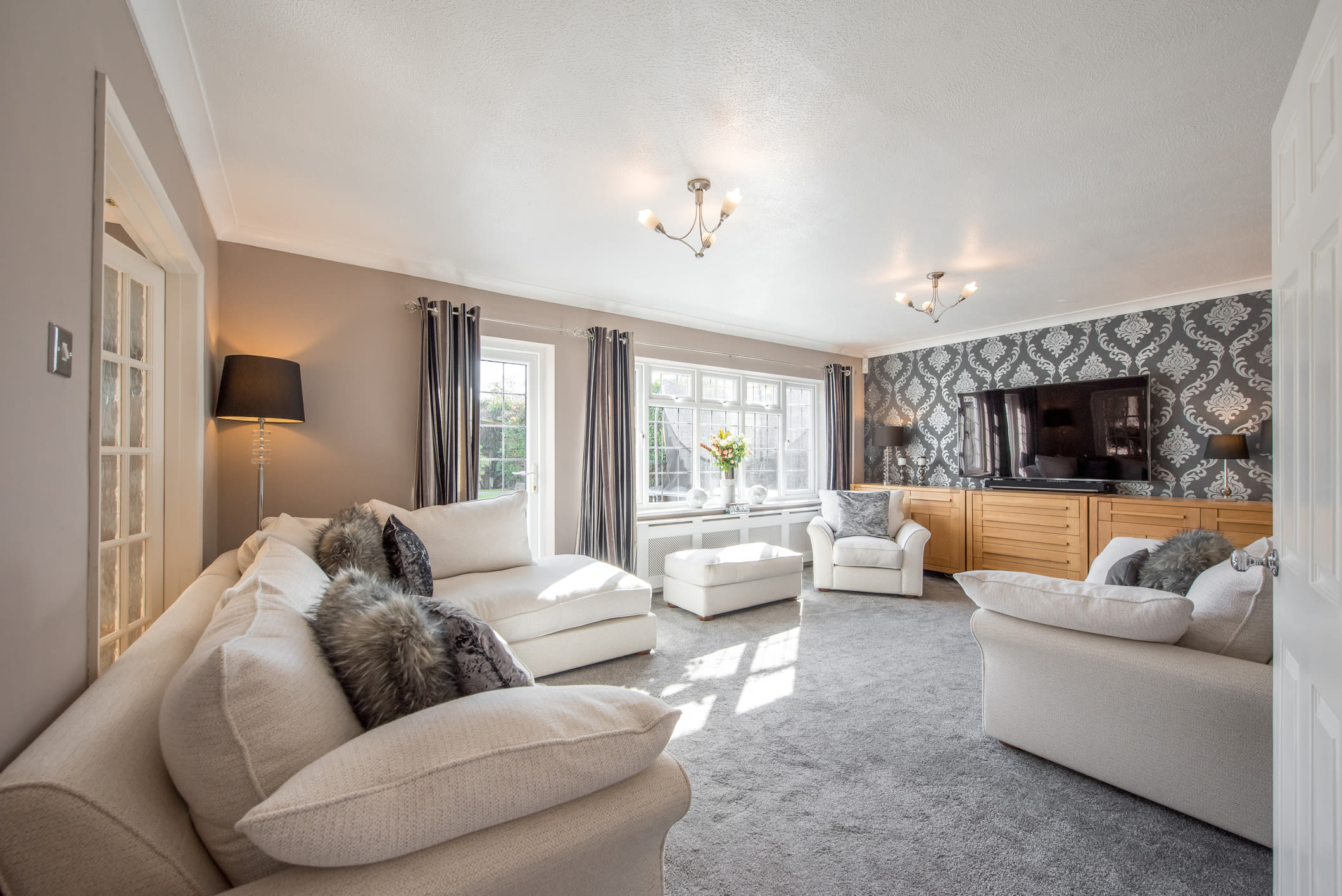 18 White & Gray Living Room Ideas - Parade Home & Garden