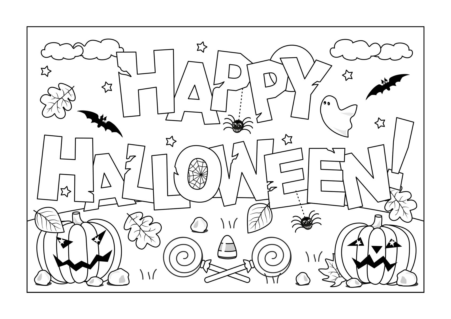 25 Halloween Coloring Pages - Parade Home & Garden